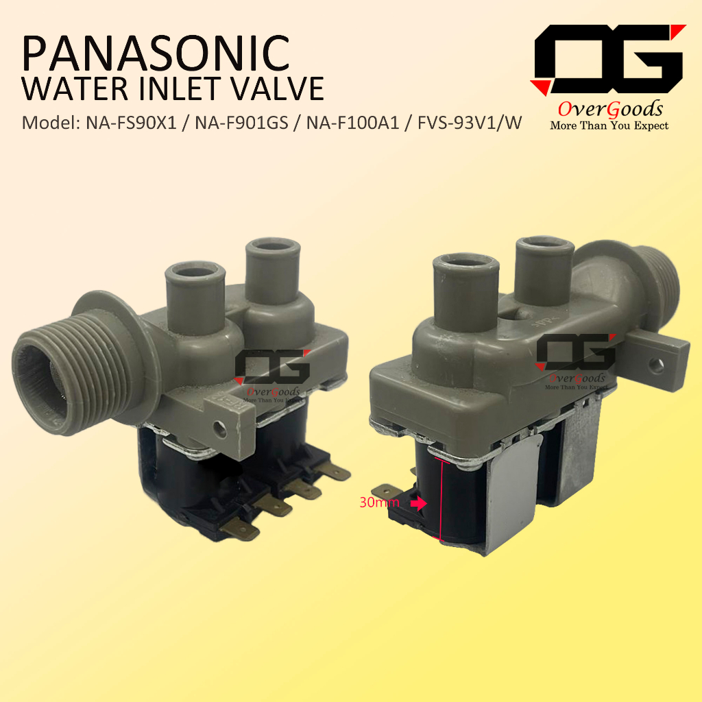 PANASONIC NA-FS90X1 / NA-F901GS / NA-F100A1 / FVS-93V1/W Water Inlet ...