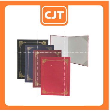 Certificate Folder A4 (Hard Cover) With Gold Stamping Line / Certificate Holder / 522 - A ...