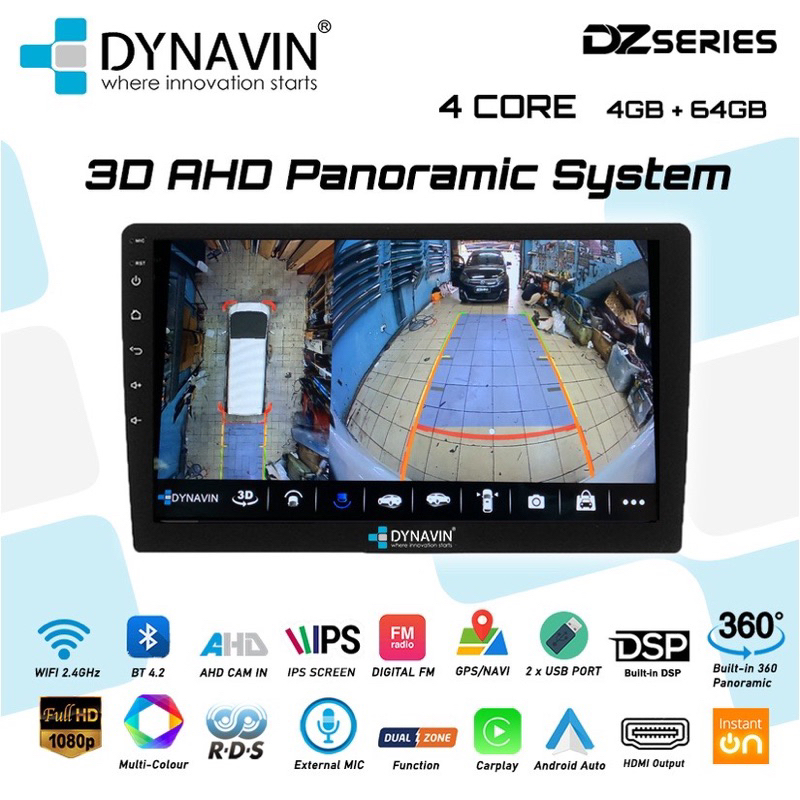 DYNAVIN DZ SERIES CAR ANDROID PLAYER 4ram64gb car play android auto ...