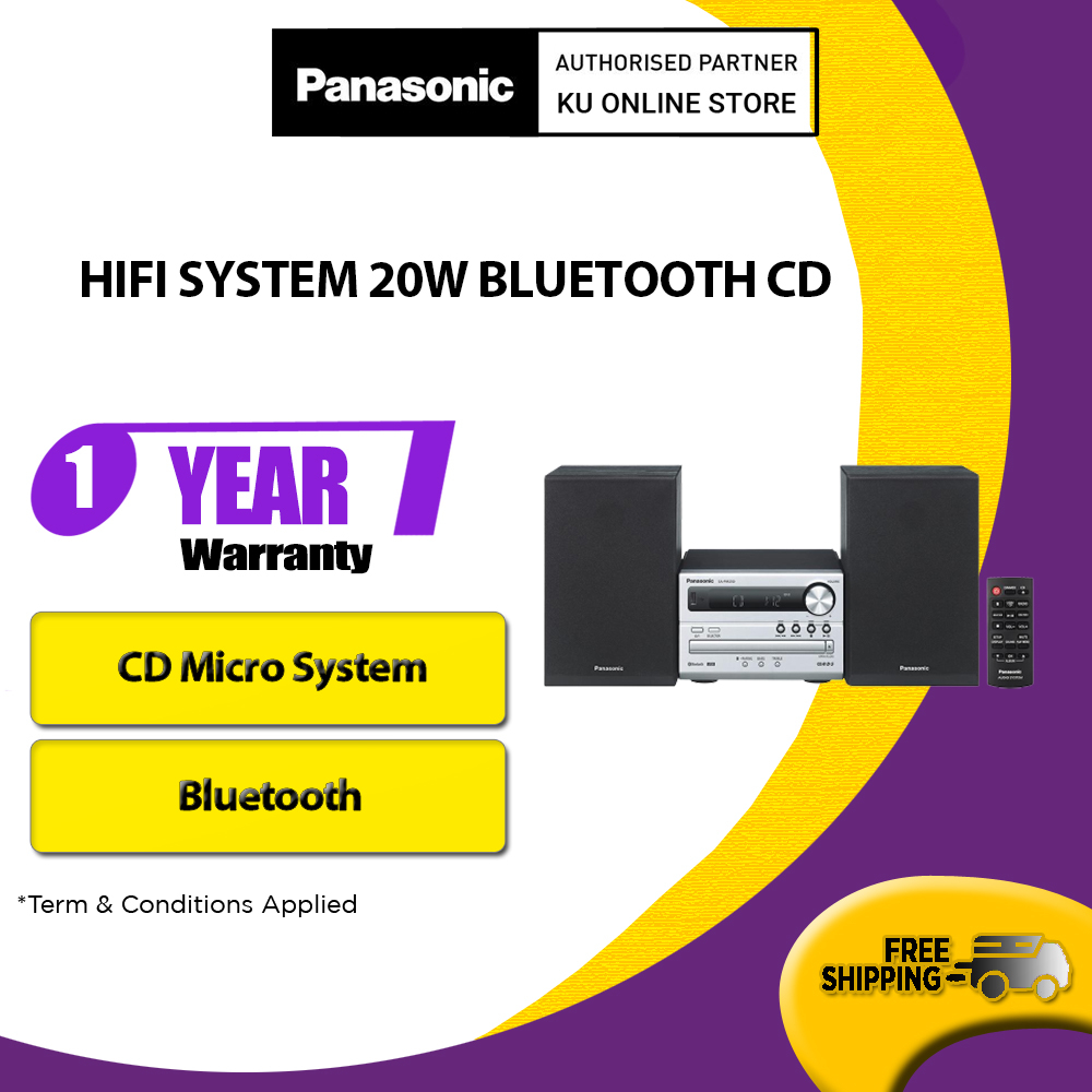 PANASONIC SC-PM250 HIFI SYSTEM 20W BLUETOOTH CD SC-PM250GSXS | Shopee Malaysia