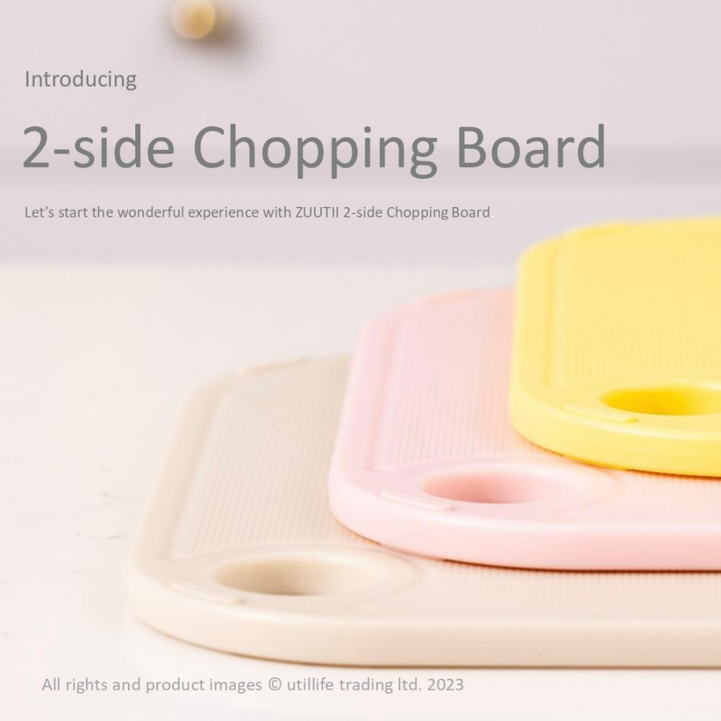 Zuutii 2-side Chopping Board Antibacterial Cutting Board Kitchen Chopping Board | Shopee Malaysia