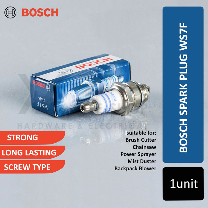 Bosch Spark Plug WS7F (Brush Cutter Mesin Rumput Chainsaw Mesin Gergaji ...