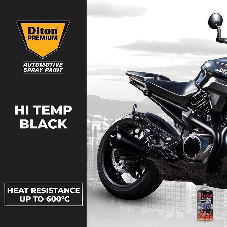 Diton Hi-Temp Spray Heat Resistance Exhaust Engine Paint Cat Tahan ...