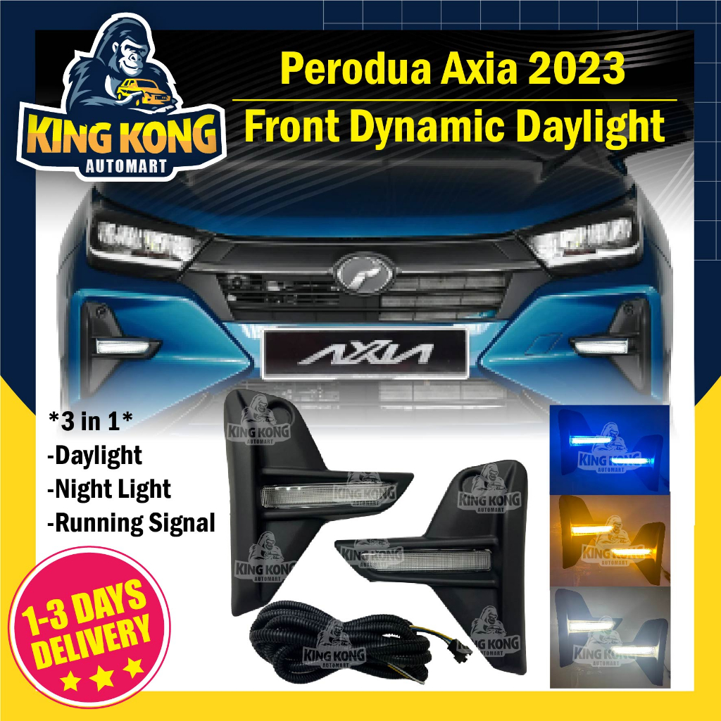 Perodua Axia 2023 Led DRL Daylight With Signal Running Casing Cover ...