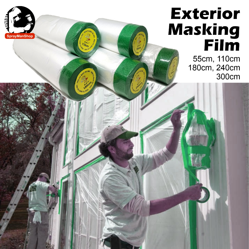 Masking Film for exterior painting, protective covering & dust ...