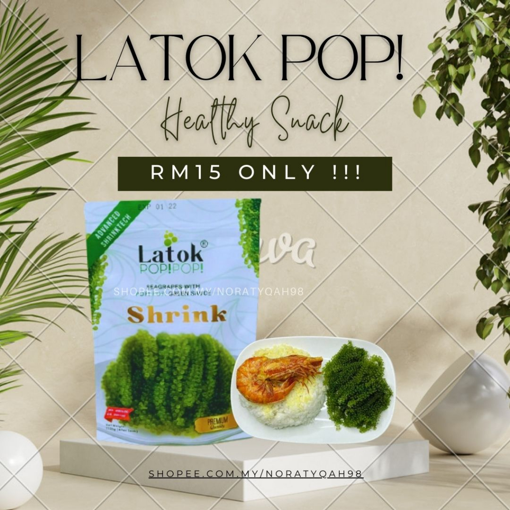 Latok Pop Pop Shrink + Sos Hijau / Gamai (Seagrape / Green Caviar ...