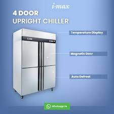 Imax Upright 4 Door Chiller /Freezer (1100L) | Piping System | Cooling ...