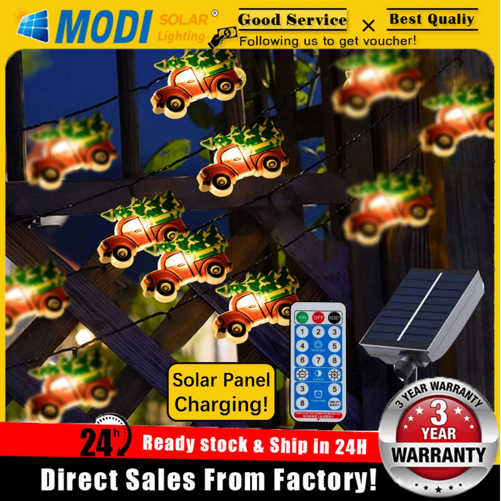 Modi Solar String Light LED Garden Lights 5M/50 Lights Car Shape ...