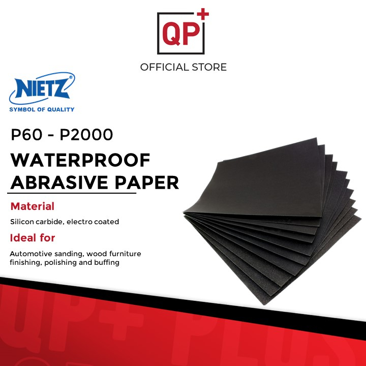 NIETZ/NORTON LATEX WATERPROOF GRIT SAND PAPER KERTAS PASIR (P80 - P2000 ...