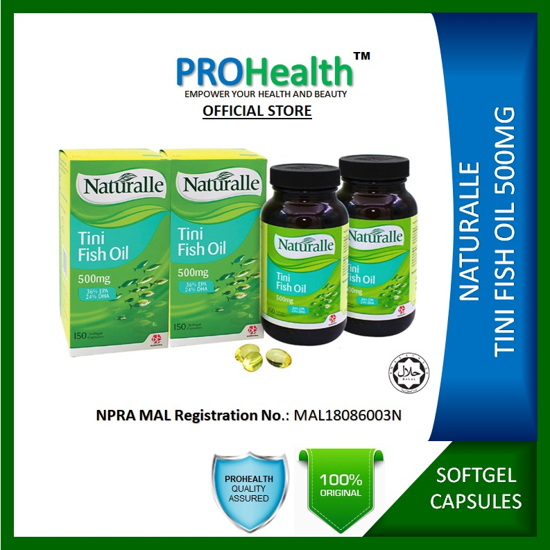 Naturalle Tini Fish Oil 500MG 150S EXPIRY: 02/2026 | Shopee Malaysia