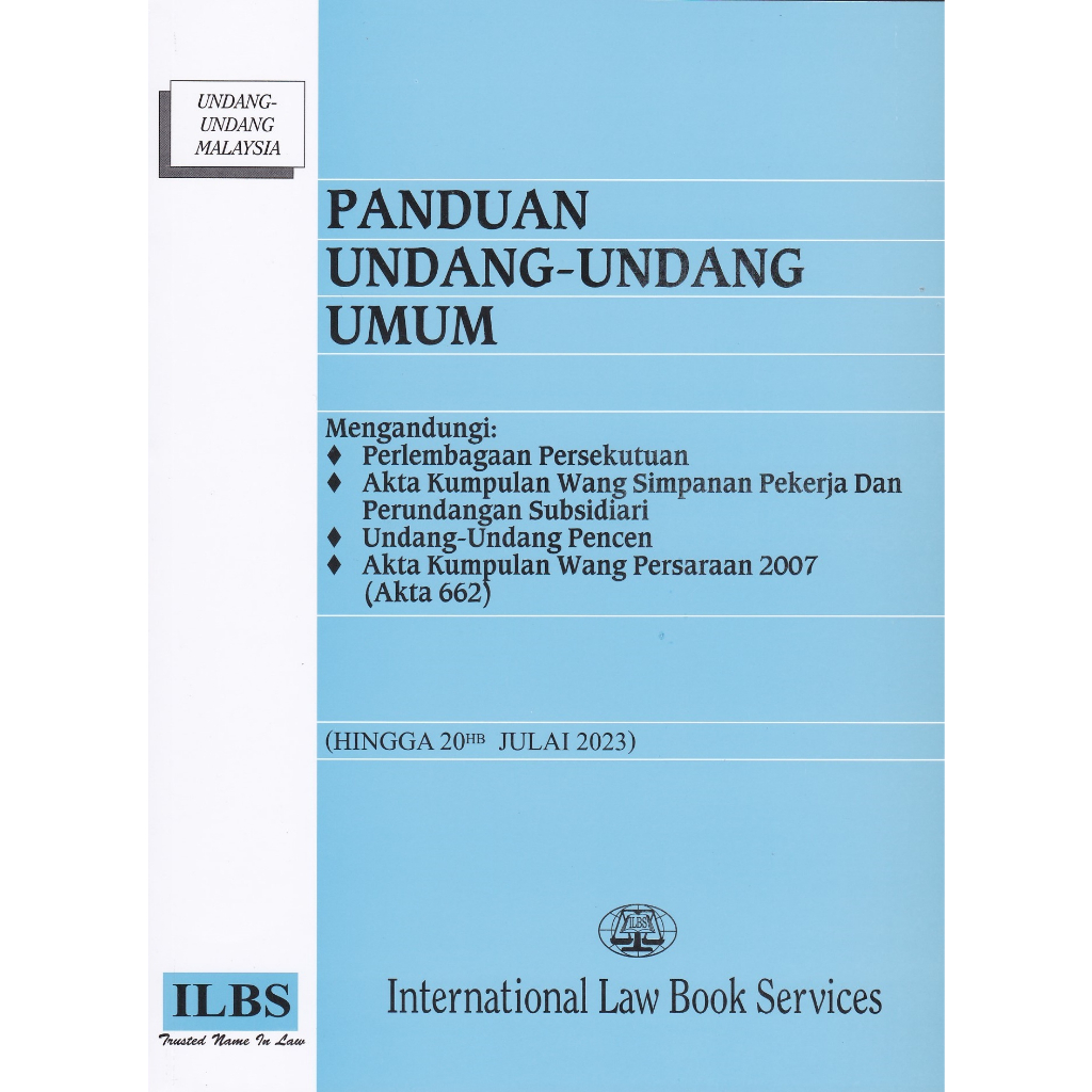 Panduan Undang-Undang Umum [Hingga 20hb Julai 2023] - READY STOCK ...
