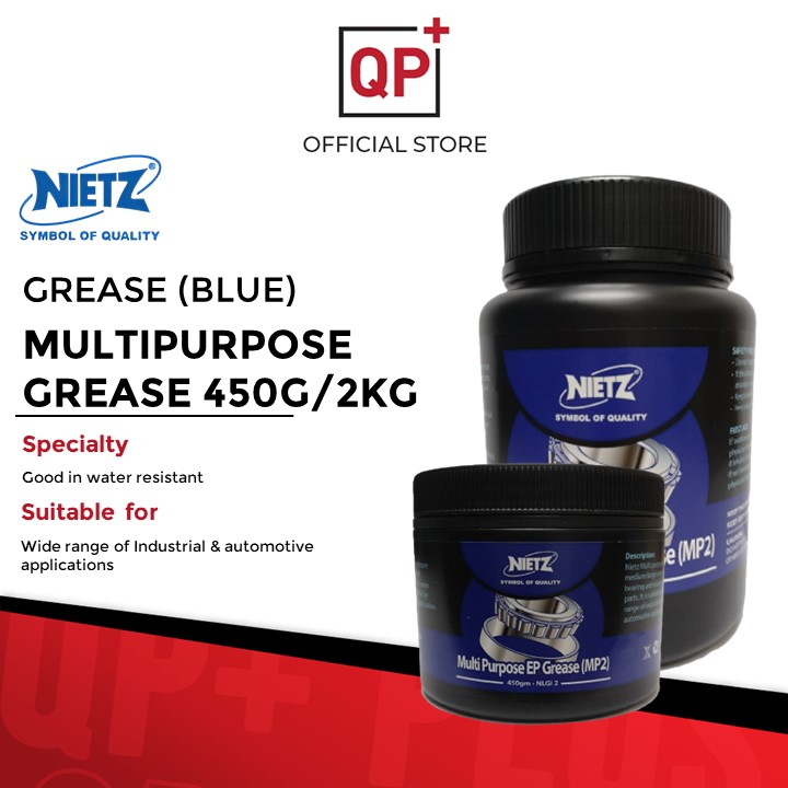 NIETZ LITHIUM EP GREASE 450G/2KG (BLUE) | GRIS LITIUM TEKANAN | NIETZ ...
