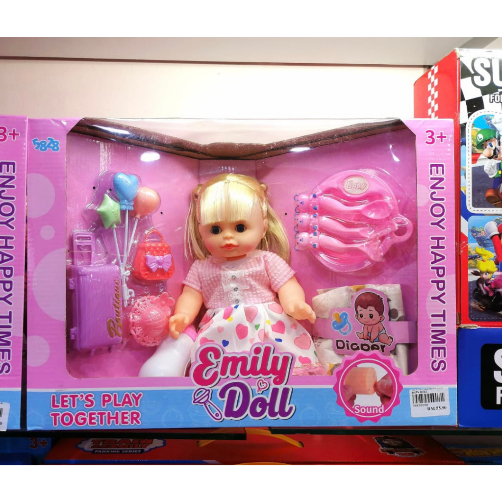 Emily Baby doll Toys ( Enjoy Happy Time ) | Shopee Malaysia