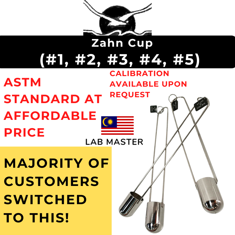 LAB MASTER/MALAYSIA Zahn Cup Viscosity Cup with Precise Mixing ...
