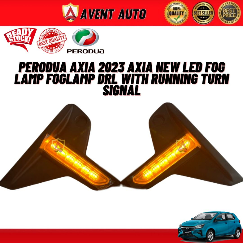 Perodua Axia 2023 New Axia LED Daytime Running Light Foglamp Fog light ...
