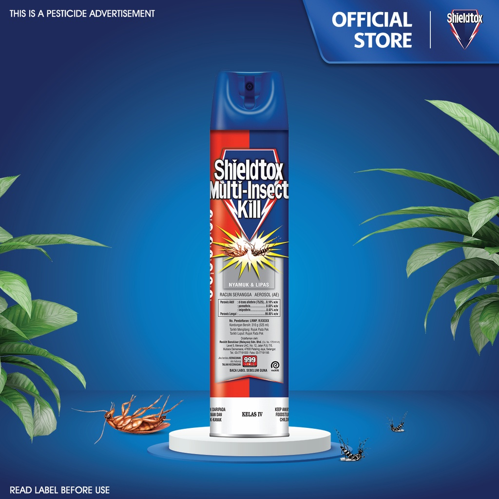 Shieldtox Mosquito Spray Aerosol 525ml or Twin Pack 600ml / Shieldtox ...