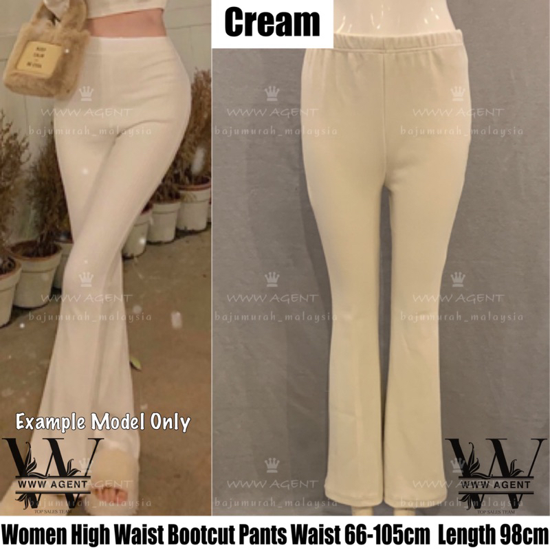 New Design🔥Women High Waist Bootcut Pants Flare Wide Leg Trousers Bell ...