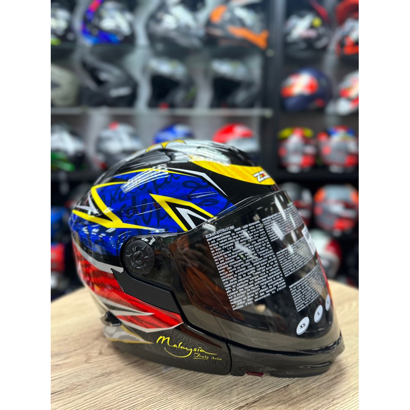Zeus Helmet ZS 613 Merdeka 2023 (double visor) | Shopee Malaysia
