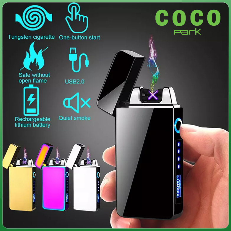 Arc Lighter Electronic USB Rechargeable Windproof Flameless Plasma ...