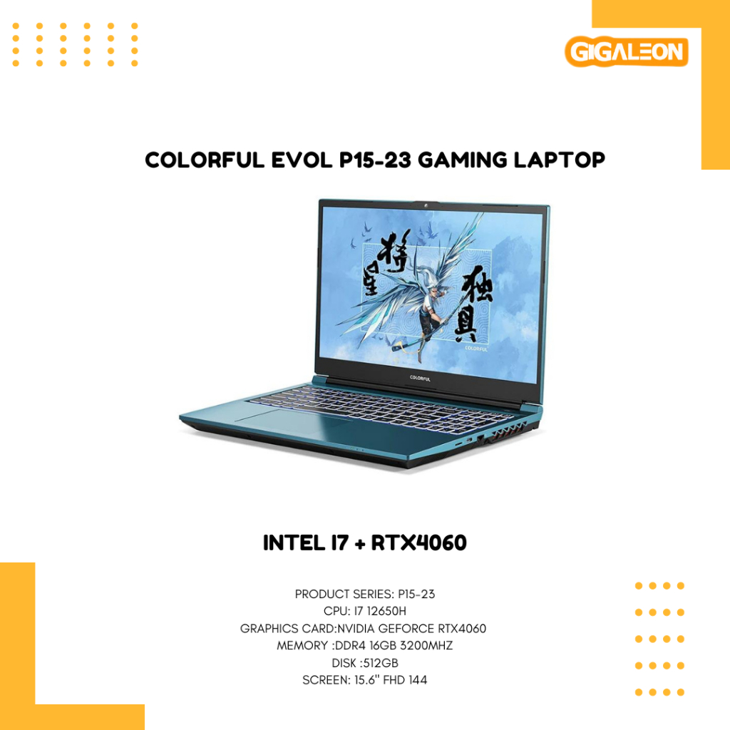 Colorful Evol P15-23 (I7+4060) Gaming Laptop | Shopee Malaysia