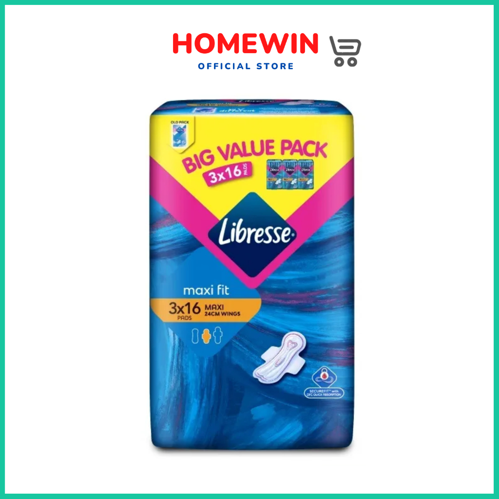 Libresse Maxi Wings 24cm (3 x 16 Pads) | Shopee Malaysia