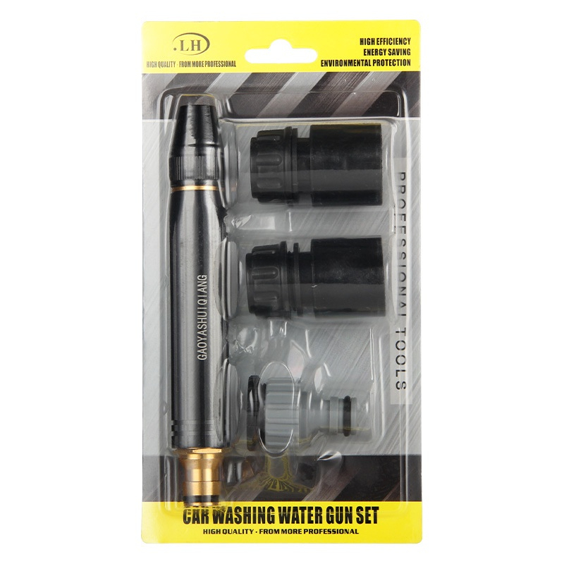 High Pressure Water Gun Head Suit Set Aluminum Alloy Adjustable Water ...