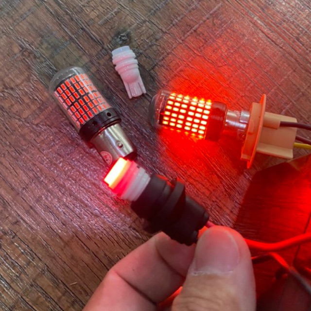 1016 LED Bulb Red T10 Merah Lampu Albino Double Pin Lampu Brake Kelisa ...