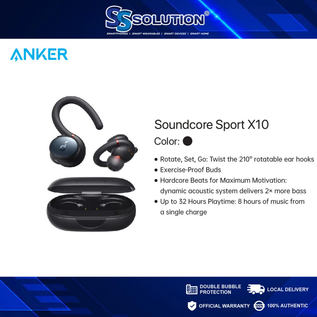 Anker Soundcore Sport X10 Wireless Earphones l 2X More Bass l IPX7 ...