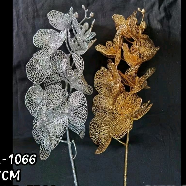 Artificial Goldish Leaves | daun gold | hiasan | daun Sliver l wedding ...