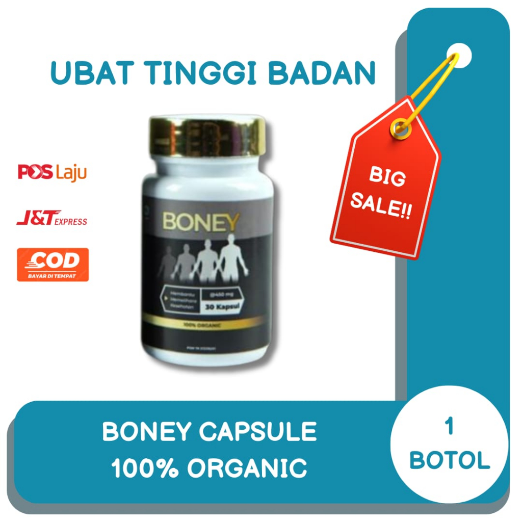 BONEY CAPSULE UBAT TINGGI ORIGINAL HQ HEIGHT BOOSTER PENINGGI BADAN ...