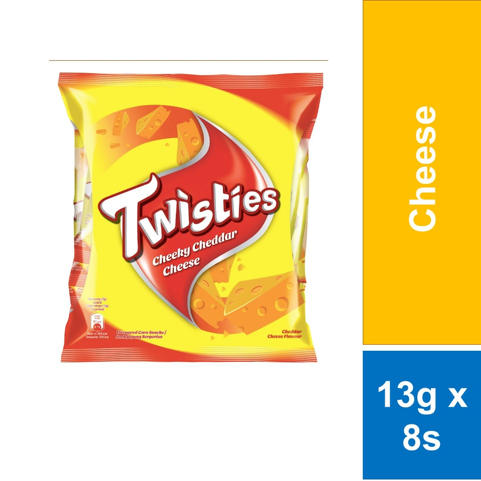 Twisties Cheddar Cheese Multipack 13g x 8s | Shopee Malaysia