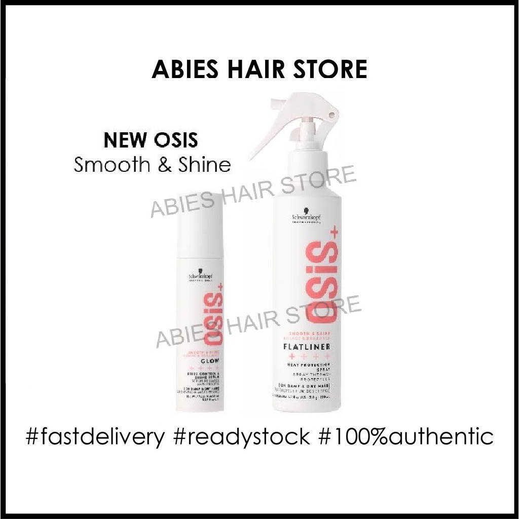 Schwarzkopf New Osis (Flatliner Heat Protection Spray / Glow Frizz ...