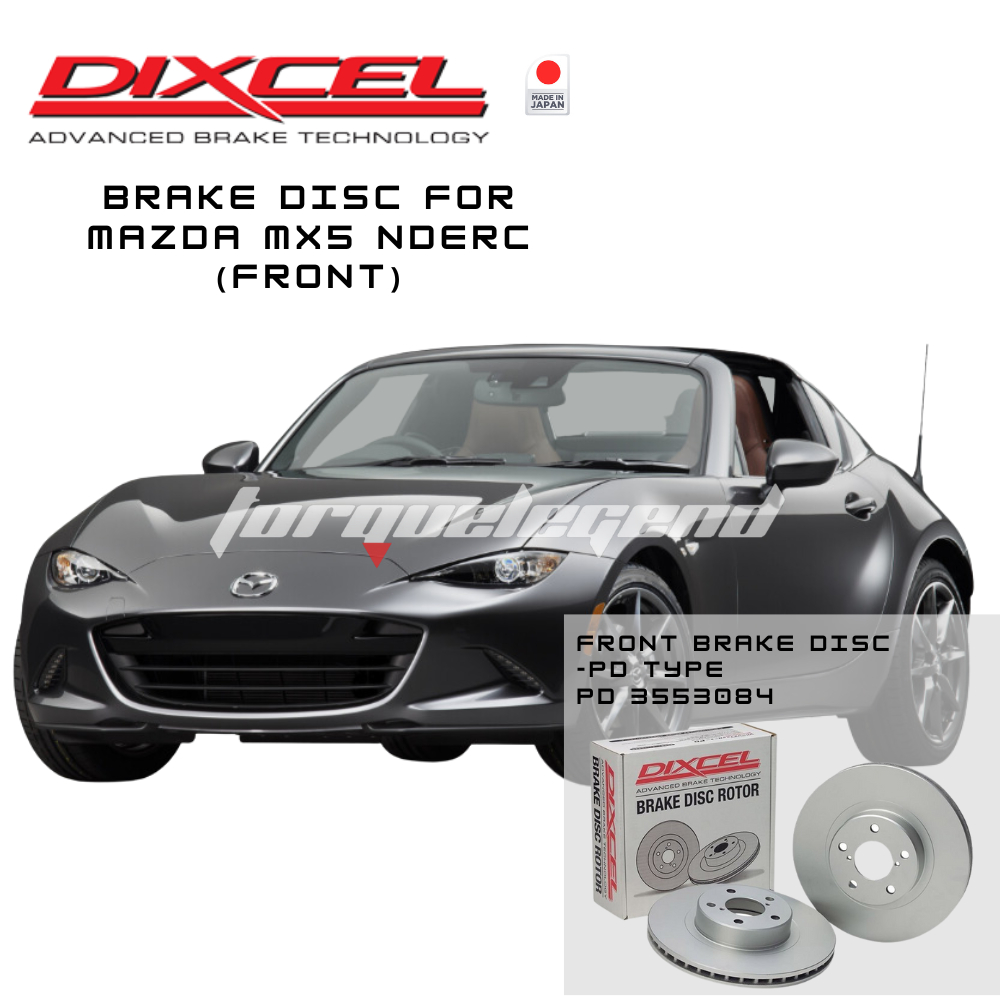(MAZDA MX5 NDERC ) DIXCEL BRAKE DISC PD TYPE REAR PD 3553084 S | Shopee ...
