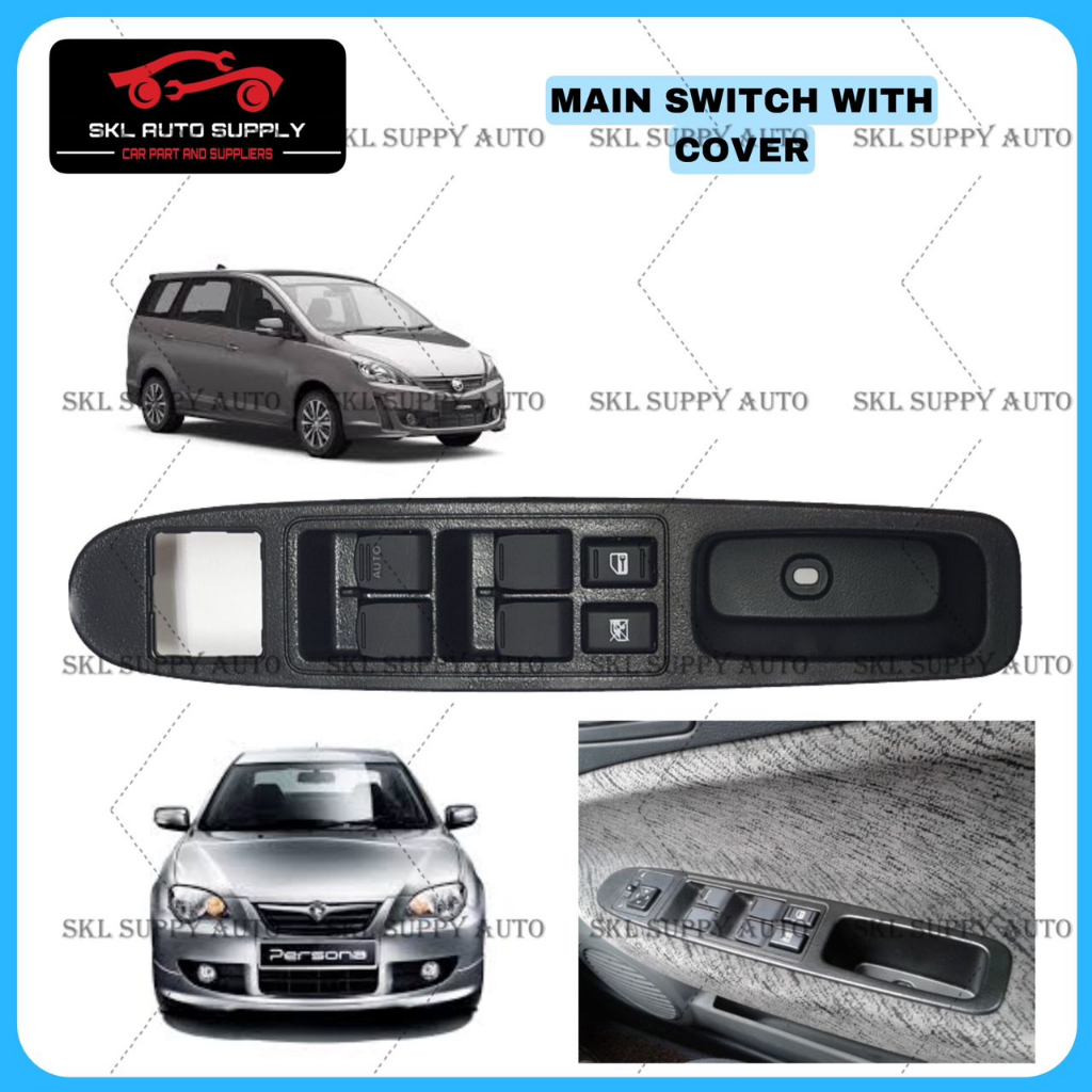 ORIGINAL PROTON PERSONA EXORA POWER WINDOW MAIN SINGLE SWITCH COVER ...