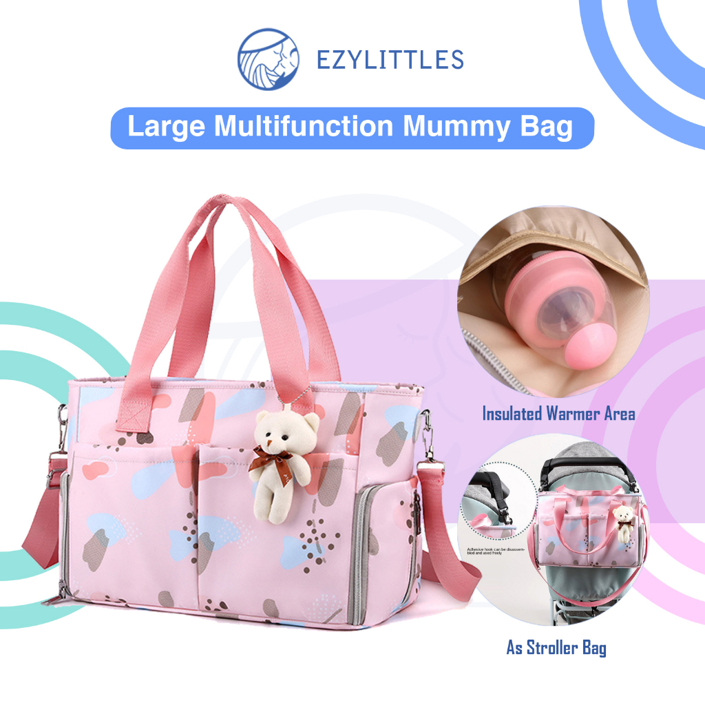 EZYLITTLES Multi Function Mommy Bag Baby Diaper Bag Nylon Portable ...