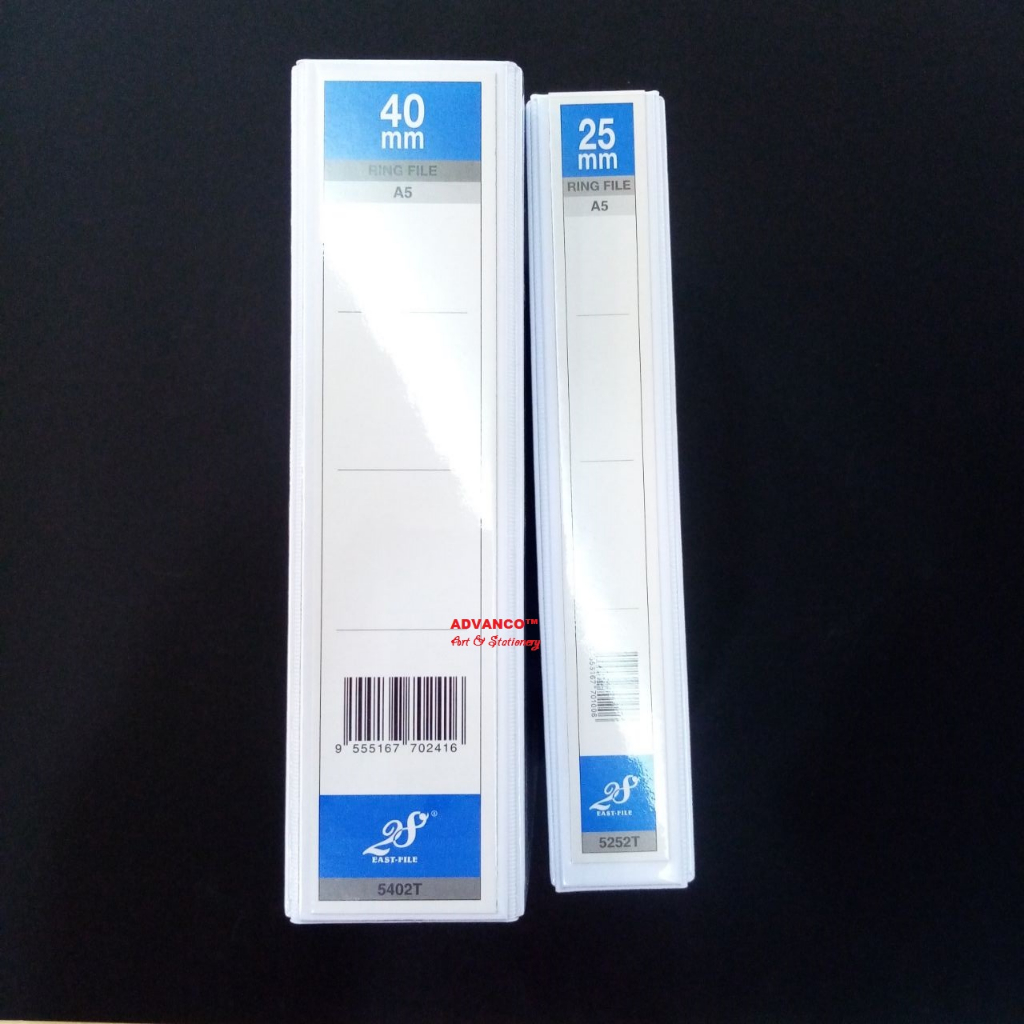 East File Size "A5" (2D Ring File) Available in 25MM & 40MM (SIZE A5 ...