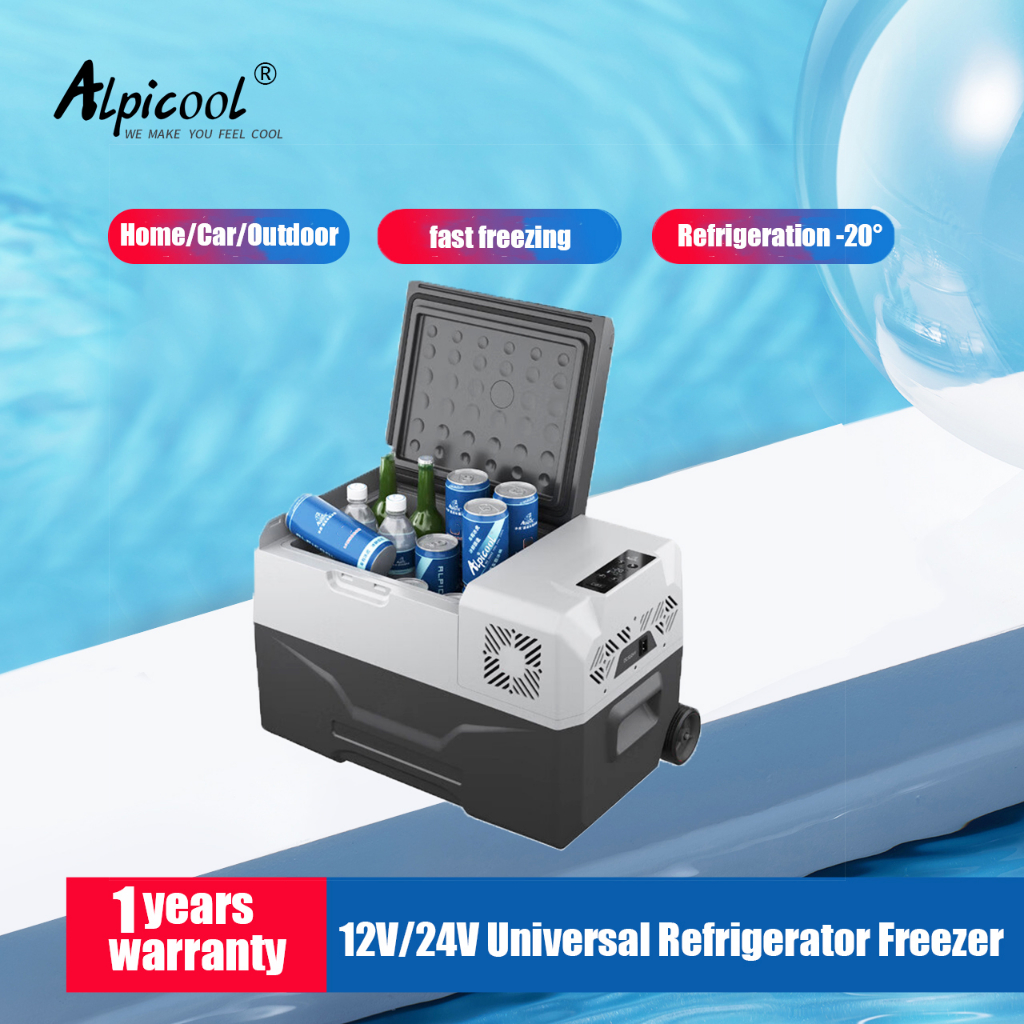 Alpicool fridge 30L 40L 50L car refrigerator compressor cooling Frozen ...