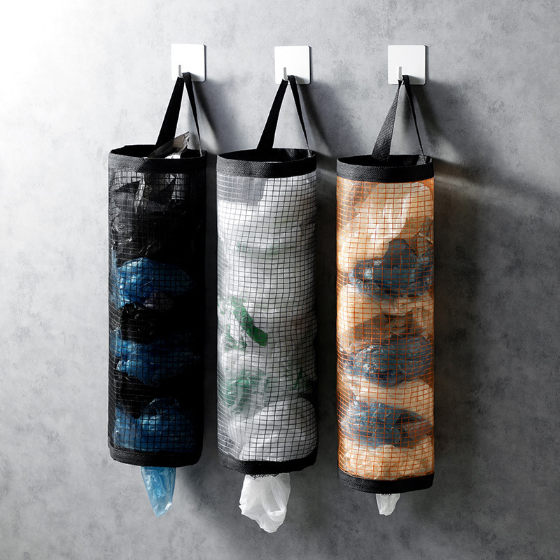 Grocery Bag Holder Wall Mount Plastic Bag Holder Dispenser Hanging ...