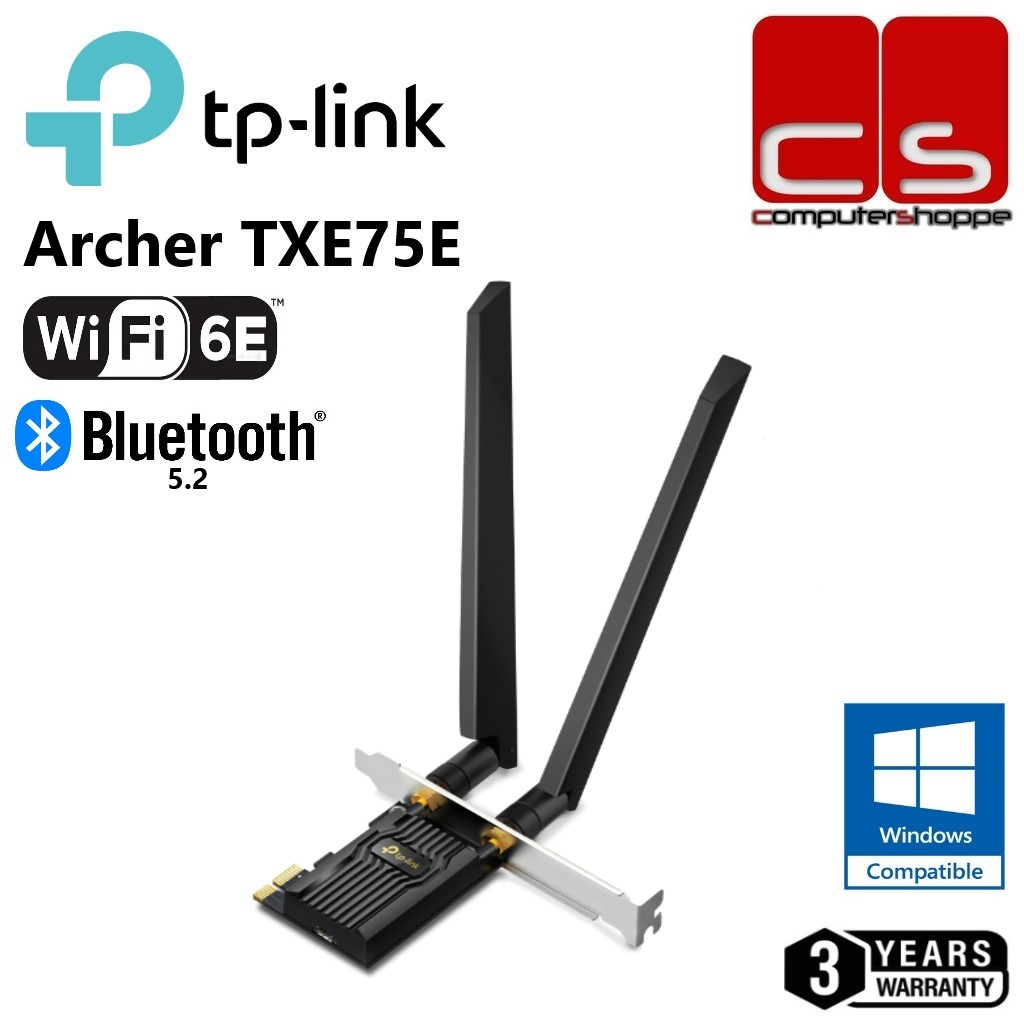 TP-Link Archer TXE72E AXE5400 Wi-Fi 6E Bluetooth 5.2 PCIe Adapter | Shopee Malaysia
