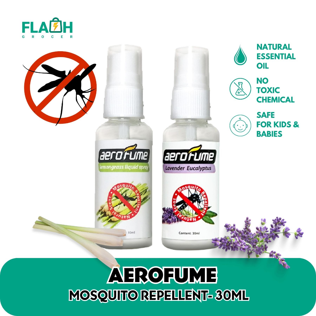 Aerofume Lemon Grass Outdoor Spray (Mosquito Repellent) Clothing Spray ...