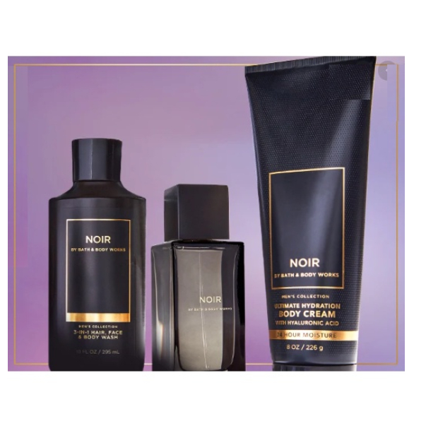 Bath & Body Work Noir 3-in-1 Hair, Face & Body Wash Noir / Body Spray ...