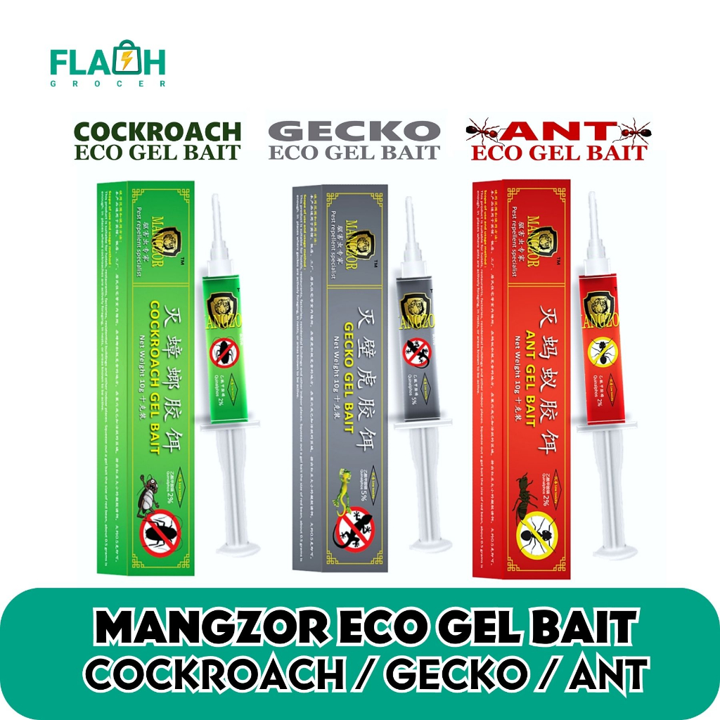 Mangzor Racun Semut Ant Killer Insecticide Bait / Lipas Cockroach / Cicak Lizard(10g) | Shopee ...