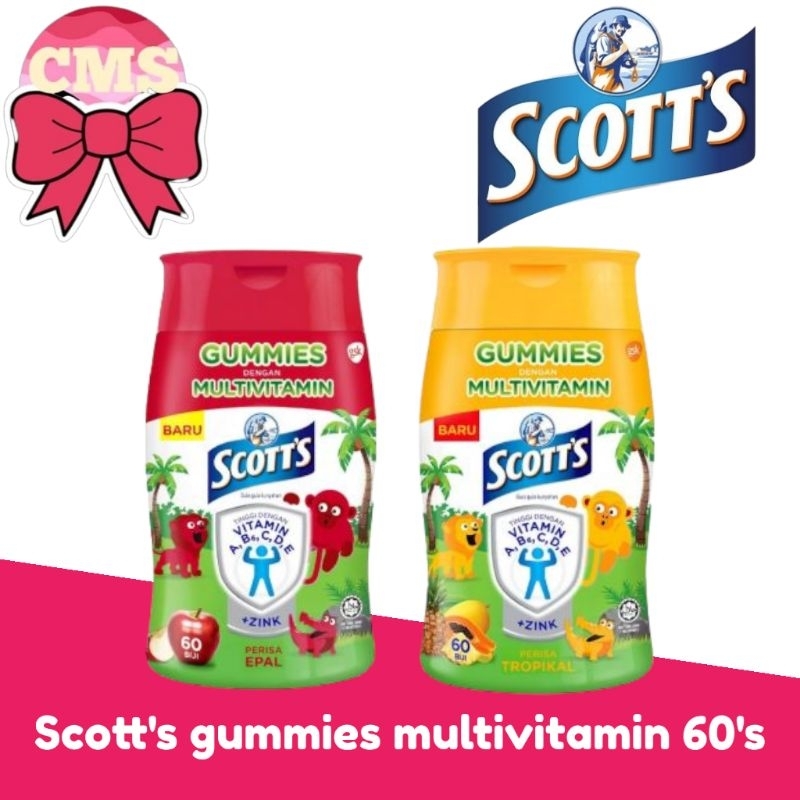 SCOTT'S GUMMIES MULTIVITAMIN 60'S | Shopee Malaysia
