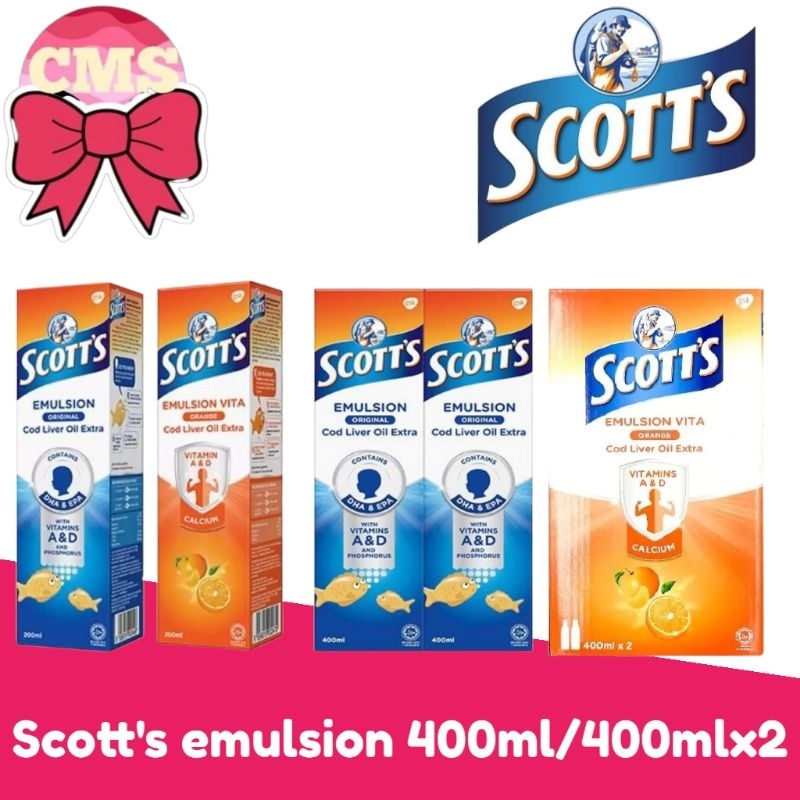 SCOTT'S EMULSION 400ML/400MLX2 | Shopee Malaysia