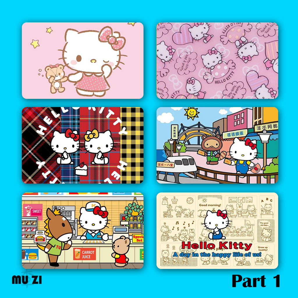 Hello Kitty TnG Card STICKER NFC STICKER (Part 1) Waterproof Thick Hard ...