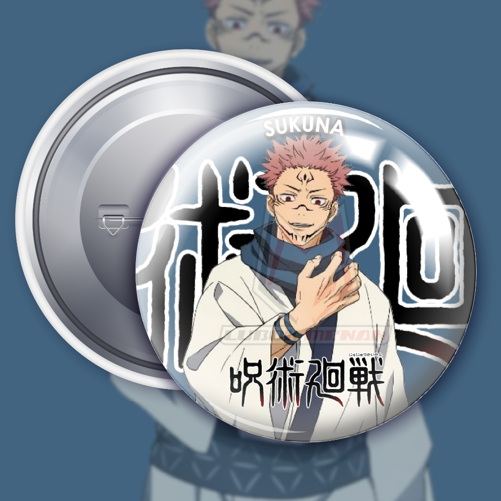 Button Badge 58mm Safe Pin Jujutsu Kaisen Sukuna | Shopee Malaysia