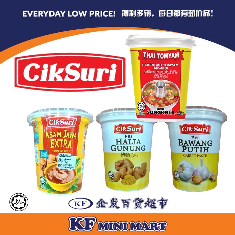 CIKSURI ASAM JAWA EXTRA 200G PES BAWANG PUTIH 200G PES HALIA GUNUNG ...