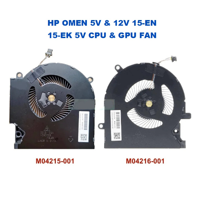 5V & 12V HP OMEN 15-EN 15-EK ALL SERIES CPU & GPU FAN | Shopee Malaysia