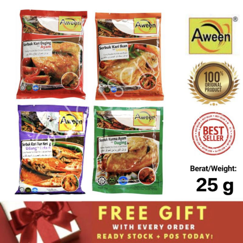 REMPAH KARI AWEEN (25 g) | Shopee Malaysia