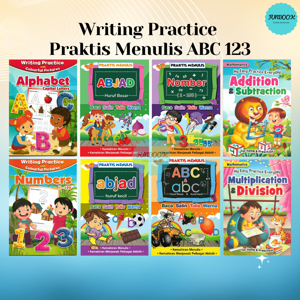 [FUNBOOK] Writing Practice with colourful picture / Praktis Menulis ...